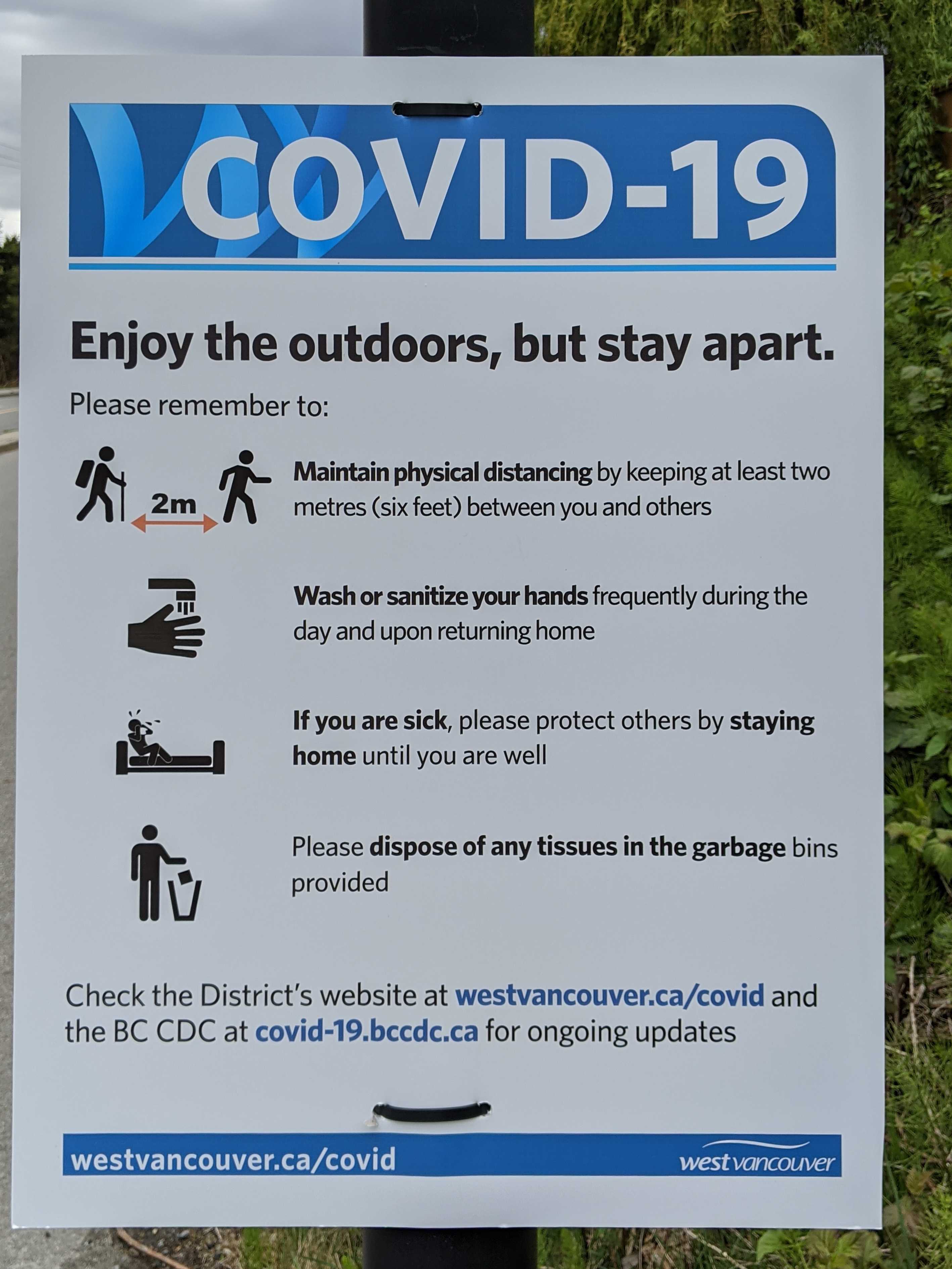 Photo from Capilano 5 | Due to COVID-19: Documenting the signs of the ...